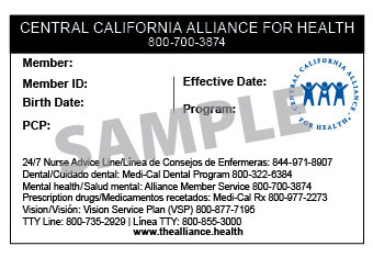 Member ID Card - Central California Alliance for Health