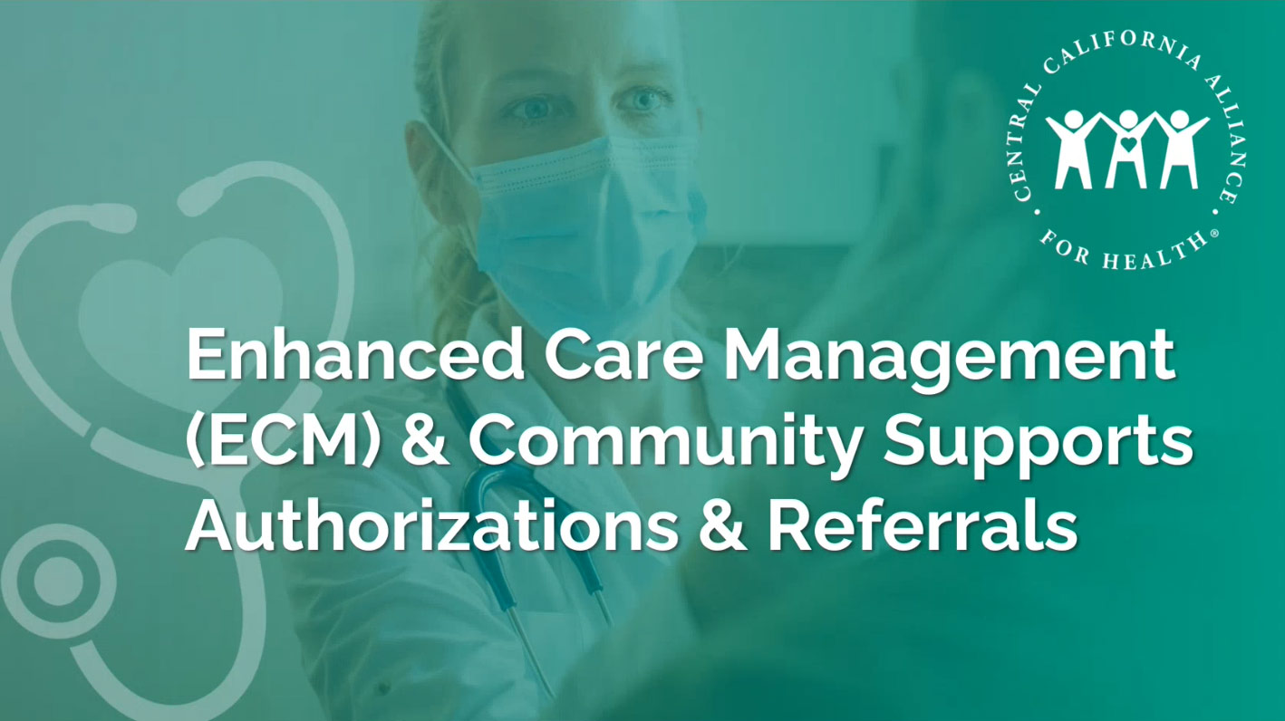 ECM CS Supplemental Training Authorizations and Referrals - Central ...